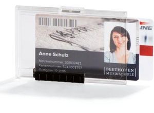 4005546808789 - - Ausweishalter pushbox duo 87 x 54 mm (b x h) Kunststoff transparent 10 St Pack