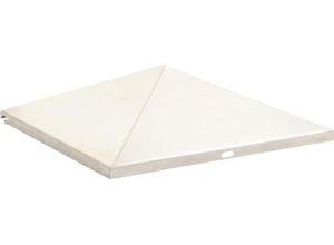 8713631708642 - V-Part Deckel für Ascher-Papierkorb Pyramide geschlossen pyramidenförmig Edelstahl B 365 x T 345 x H 95 mm edelstahl