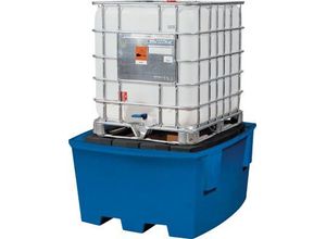 4250101104343 - asecos PE-Auffangwanne für Tankcontainer IBC KTC mit Lagerbock Auffangvolumen 1000 l