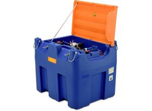 4052886368077 - Mobile Tankstelle Blue-Mobil EASY mit Membranpumpe CEMATIC BLUE 230 V 980 l Tank für AdBlue® Kranösen Klappdeckel B 1720 x T 1070 x H 1120 mm