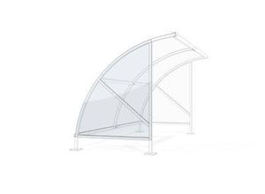 4250366533933 - Seitenwand für Überdachungssystem Modell Bamberg transparent B 2040 4080 mm links Polycarbonat