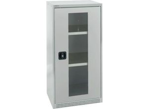 4051273793430 - Genius Sichttürschrank FS 3 OH abschließbar 2 Fachböden bis 250 kg B 545 mm Stahl lichtgrau RAL 7035 lichtgrau RAL 7035