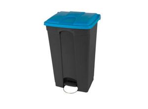 4895238701135 - Tretabfalleimer Probbax Volumen 90 l mit Rollen und Deckel L 500 x B 412 x H 820 mm Kunststoff blau-dunkelgrau