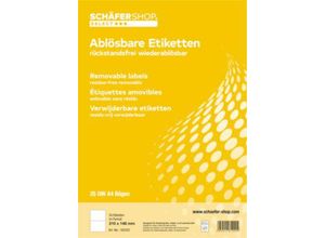 4250510812204 - Select Universal-Etiketten wiederablösbar 210 x 148 mm 50 Stück