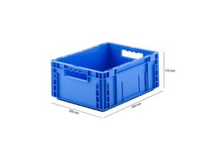 4052939350448 - Euro Box Serie MF 4170 aus PP Inhalt 146 L Durchfassgriff blau
