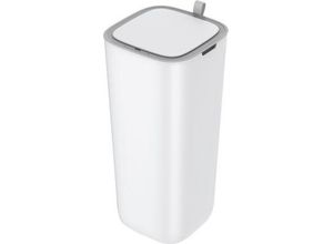 8713631192083 - EKO Morandi Smart Sensor-Abfalleimer Kunststoff Touch-Bedienfeld geruchsabdichtend B 271 x T 271 x H 591 mm 30 Liter weiß