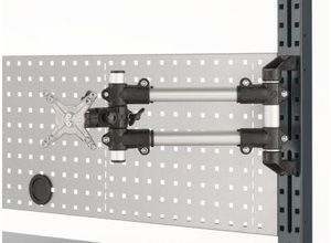 4051273779908 - Monitorhalter für AST31 Tischaufbau um 360° drehbar neigbar schwenkbar VESA Kunststoff Aluminium schwarz-silber