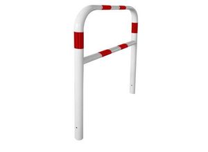 4250510890257 - Sicherheitsgitter zum Einbetonieren L 1000 mm weiß rot