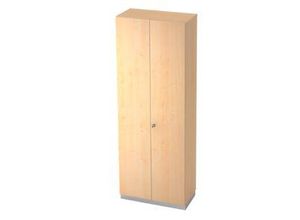 4032062111611 - Garderobenschrank links Ablagen B 800 x T 420 mm Ahorn-Dekor