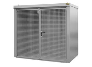 4052462059870 - Gasflaschencontainer BAUER GFC-B M3 B 1570 x T 2425 x H 2265 für 45 Gasflaschen feuerbeständig abschließbar grau