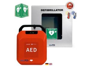 4260301057615 - Defibrillator MedX5 HeartSave YA automatische Schockabgabe Sprachausgabe DE EN IP55 klimatisierter Wandkasten inkl Alarm ohne HLW-Feedback-Sensor