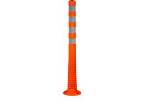 4250410121116 - Sperrpfosten Flexipfosten selbstaufrichtend H 1000 mm orange-silber
