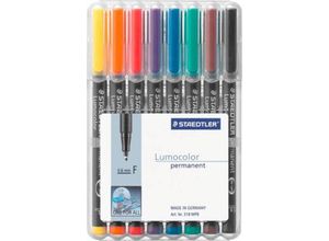 4007817323694 - Folienstift 318 F farbig sortiert 06 mm 8er-Etui permanent 4007817323694 Staedtler (Lumocolor) 8 Stück