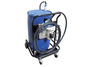 4052886325094 - Fahrbare Tankanlage für Fässer Bluetroll Mobil Cematic Blue Pumpensystem BASIC AZV für IBC mit Fahrgestell Automatik-Zapfventil 30l min