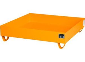 4052462021280 - Stahl-Auffangwanne ohne Gitterrost 1200 x 1200 mm orange RAL 2000