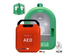 4262483650530 - Defibrillator MedX5 HeartSave YA automatische Schockabgabe Sprachausgabe DE EN IP55 PVC-Wandkasten inkl Alarm mit HLW-Feedback-Sensor