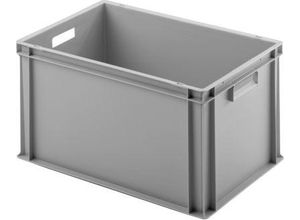 4026698015641 - Ringoplast Kunststoffkasten Serie Unista L320 geschlossene Griffmulde verrippter Boden L 600 x B 400 x H 320 mm grau