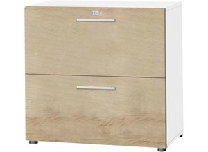 4250510813096 - SchÃ¤fer Shop Select HÃ¤ngeregistraturschrank SET UP 2 HR-SchÃ¼be abschlieÃŸbar B 800 x T 420 x H 788 mm weiÃŸ Wildeiche