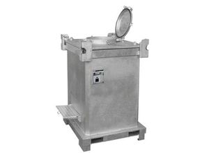4052462001053 - Duo-Container BAUER DC 1000 Stahlblech feuerverzinkt abschließbar B 1200 x T 1000 x H 1545 mm