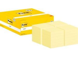 4064035128067 - Post-it® Haftnotizen Notes 653-CY-VP24 B 51 x T 38 mm PEFC®-Papier gelb 18 + 6 Blöcke gratis 100 Blatt Block