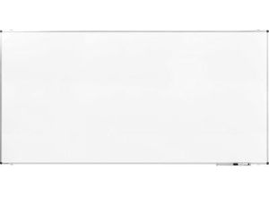 8713797099790 - Whiteboard PREMIUM  Hoch- Querformat Stahl weiß lackiert + Aluminiumrahmen magnethaftend Ablageschale + Zubehör B 2400 x H 1200 mm