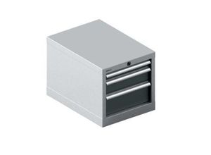 4051273647566 - Schäfer Shop Select Schubladenschrank 18-27 3 Schübe (H 50 100 150mm) bis 75 kg B 411 x T 572 x H 400 mm anthrazitgrau weißaluminium