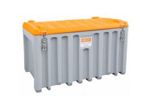 4052886369845 - Transport- und Pritschenbox CEMbox 400 Polyethylen 400 l L 1200 x B 810 x H 750 mm stapelbar kranbar grau orange