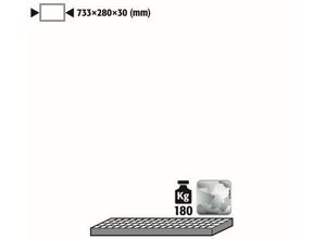 4250101139765 - Gitterrost für asecos Druckgasflaschenschränke Stahl B 733 x T 280 x H 30 mm bis 180 kg