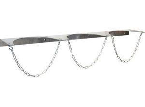 4052462062931 - BAUER Gasflaschen-Wandhalterung GWH 320-III Platz für 3 Gasflaschen bis ø 320 mm L 1180 x B 180 x H 50 mm feuerverzinkt mit Kettensicherung