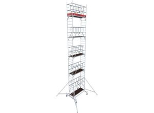 4009199940186 - Alu-Fahrgerüst Krause ProTec 200 kg m² TÜV-geprüft gebremste Rollen L 2000 x B 700 x H 11300 mm