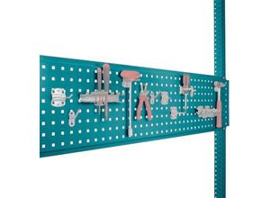 4045916018998 - Werkzeug-Lochplatte für Tischbreite 1750 mm f Serie Universal Profi wasserblau RAL 5021
