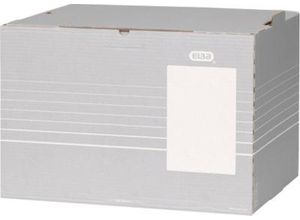 4002030014473 - Archivcontainer Tric bis A4 Frontklappe B 473 x T 325 x H 360 mm Wellpappe grau 10 Stück
