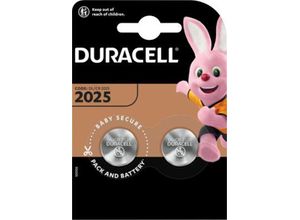 5000394203907 - 141761 Batterien 1x2 Duracell CR 2025 Knopfzelle Lithium 141761 5000394203907
