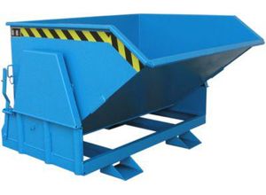 4052462003095 - eurokraft pro Kippbehälter Standard-Bauhöhe ohne Fahrwerk Volumen 08 m³ lackiert blau RAL 5012