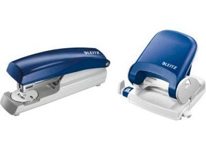 4250510870273 - LEITZ® Bürolocher 5005 + Heftgerät 5500 SET blau