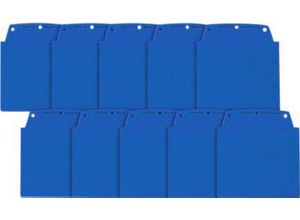4050827013796 - Orgatex Sichttaschen A6 quer blau 10 St
