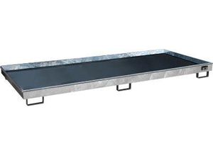 4052462058309 - Regalwanne RW 3300-1 PE mit PE-Einsatz B 3262 x T 1312 x H 195 mm bis 240 l Stahl feuerverzinkt