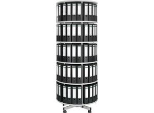 4250510818671 - 5 Etagen Ordner-Drehsäule + 40 Schäfer Shop Select DIN A4-Ordner 80 mm schwarz GRATIS