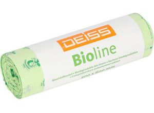 4001553060660 - DEISS Bioline Bioabfallsäcke Biofolie Ecovio natur B 500 x H 600 30 Liter 500 Stück