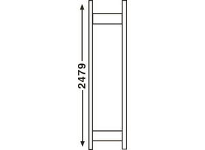 4052939287836 - Regalsystem R 3000 Rahmen H 2490 x T 300 mm