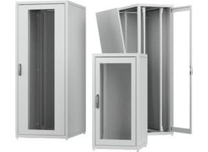 4051273715821 - PX Netzwerkschrank mit Rückwand Stahlblech pulverbeschichtet verzinkt B 800 x T 800 x H 2000 mm