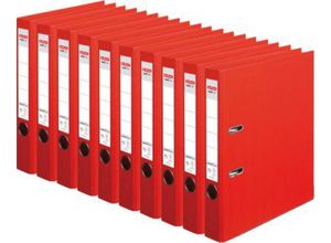 4008110308432 - herlitz Ordner maXfile protect plus DIN A4 Rückenbreite 50 mm 10 Stück rot