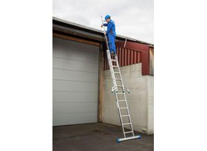 4009199133304 - Krause 133304 Aluminium Schiebeleiter inkl Traverse Arbeitshöhe (max) 685 m Aluminium DIN EN 131 15 kg