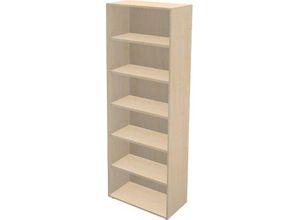 4251898807578 - Genius Regal TETRIS WALL 6 Ordnerhöhen B 800 x T 420 x H 2250 mm Ahorn-Dekor