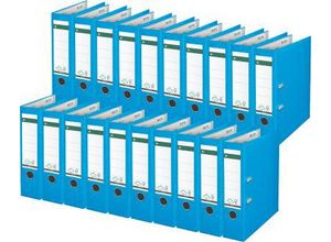 4002432550432 - LEITZ® Ordner 1010 DIN A4 Rückenbreite 80 mm 20 Stück hellblau
