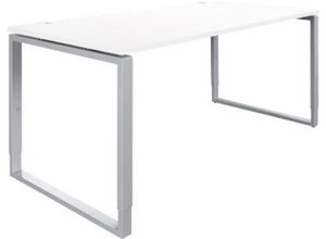 4250510881675 - Genius Schreibtisch Modena Flex höheneinstellbar Rechteckform Bügelfuß Breite 1600 mm weiß