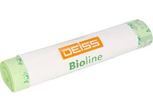4001553712606 - DEISS Bioline Bioabfallsäcke Biofolie Ecovio natur B 500+450 x H 1350 120 Liter 100 Stück