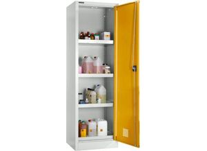 4051273750181 - Select Gefahrstoffschrank MSI-US2506 Stahl B 600 x T 500 x H 1935 mm Belüftungsschlitze 4 Wannen à 11 l