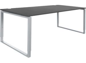 4250510882177 - Genius Schreibtisch Modena Flex höheneinstellbar Rechteckform Bügelfuß Breite 1800 mm graphit