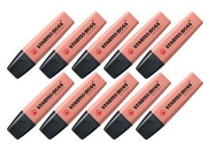 4006381599696 - Textmarker STABILO® BOSS Original NatureCOLORS Keilspitze lichtbeständig schnell trocknend siena 10 Stück